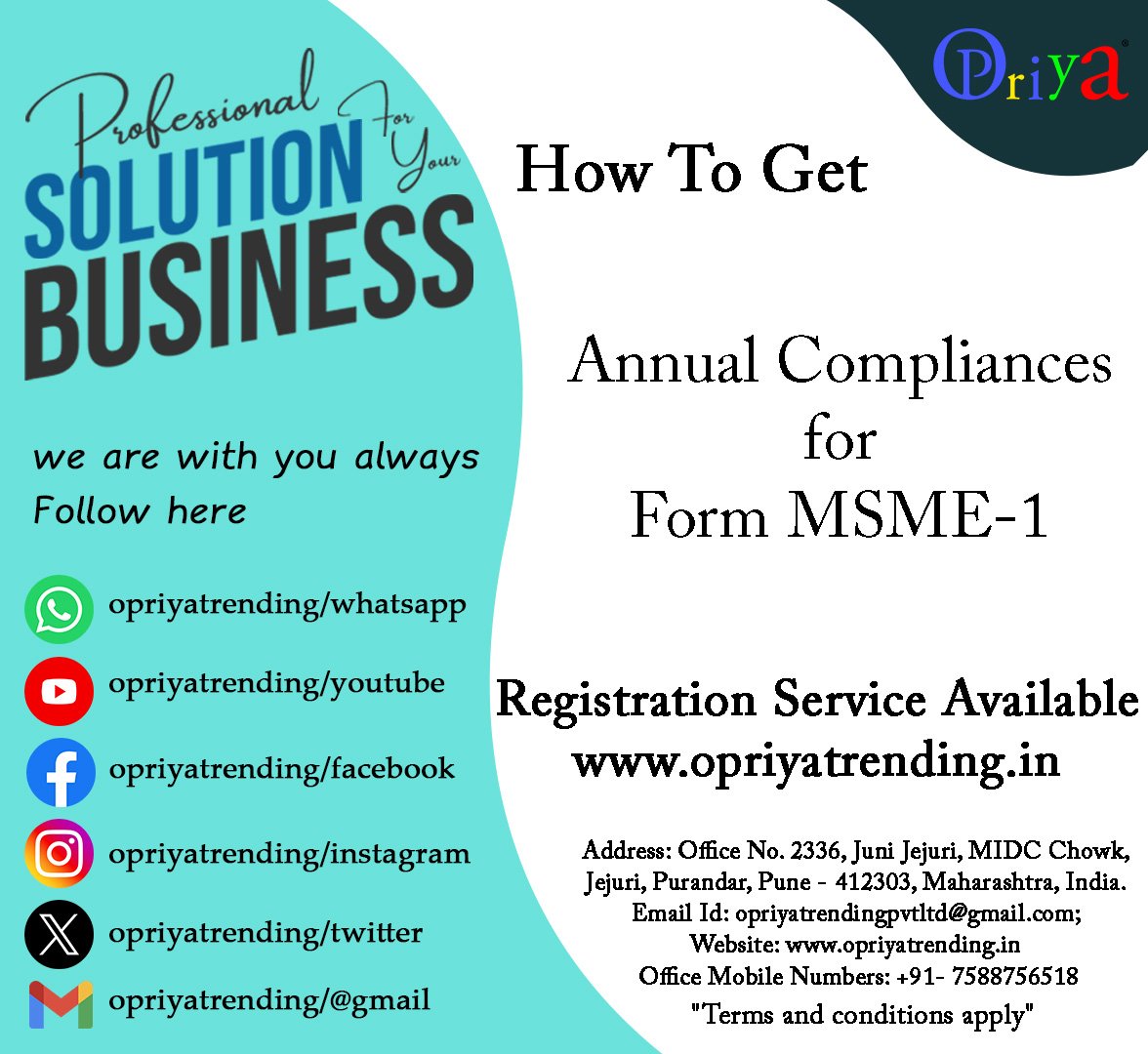 Critical Annual Compliances and What is Form MSME-1 Apply with Full ...